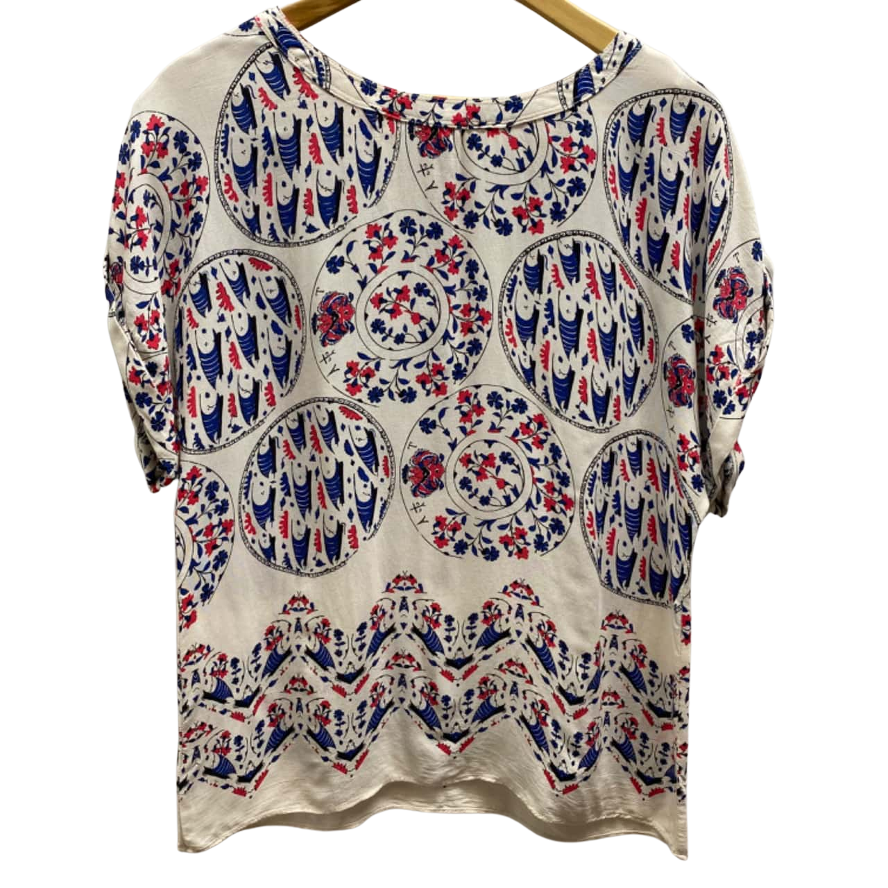Country Road Womens White Pattern Top (s)