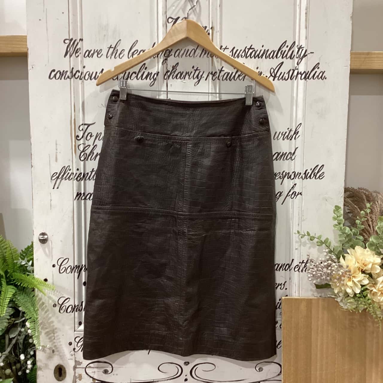 Markdown sale! JOHN PALERMO BRAND! VINTAGE SUEDE & LEATHER SKIRT ...