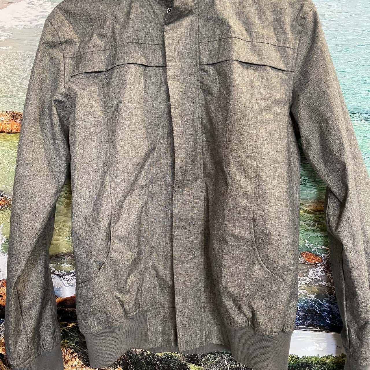 Mens Size S Winter Coat Grey By ( FSBN )(s)