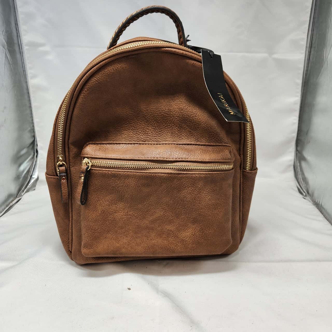 Mari Kai Womens Backpack Brown (s)