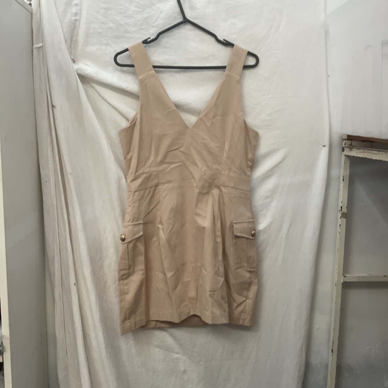 Women’s Meshki Size L Mini Blazer Dress Cream