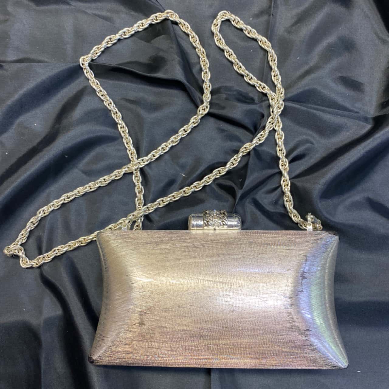 Vintage Rodo Womens Metal Purse Silver Colour Italy (s)