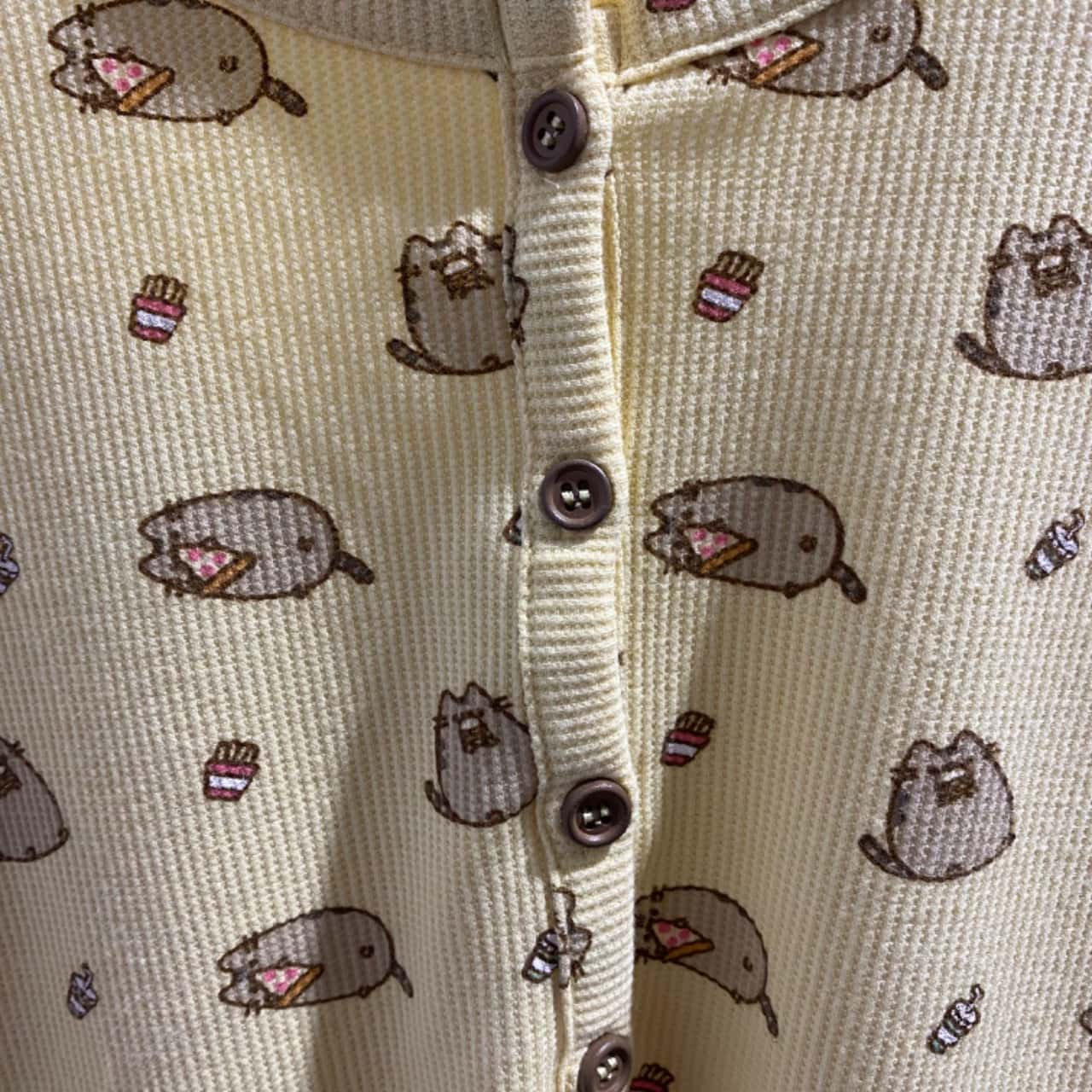 Cotton On Pusheen print Womens Pyjamas. Size M . Yellow background ...