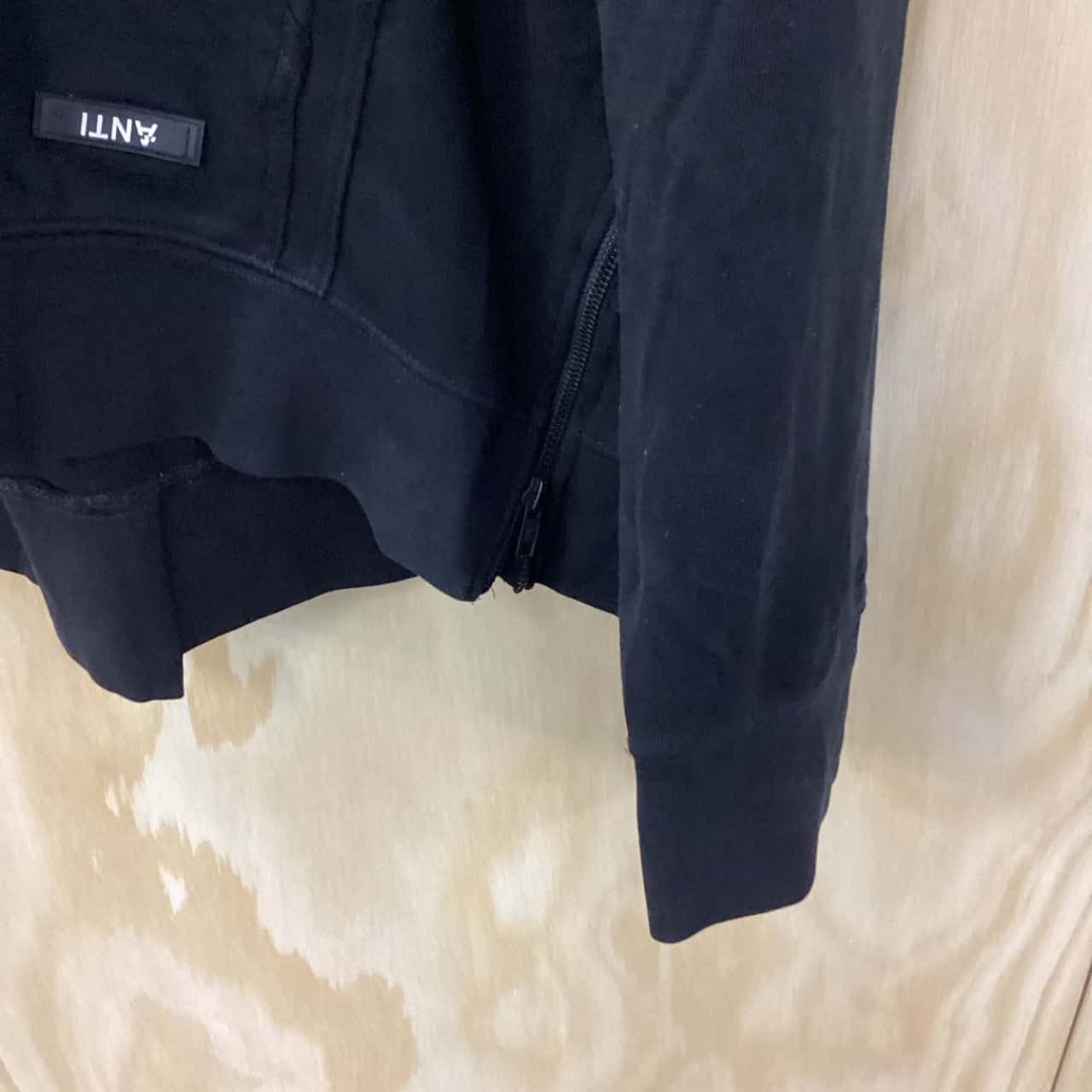 Anti Order Oversized Black Hoodie