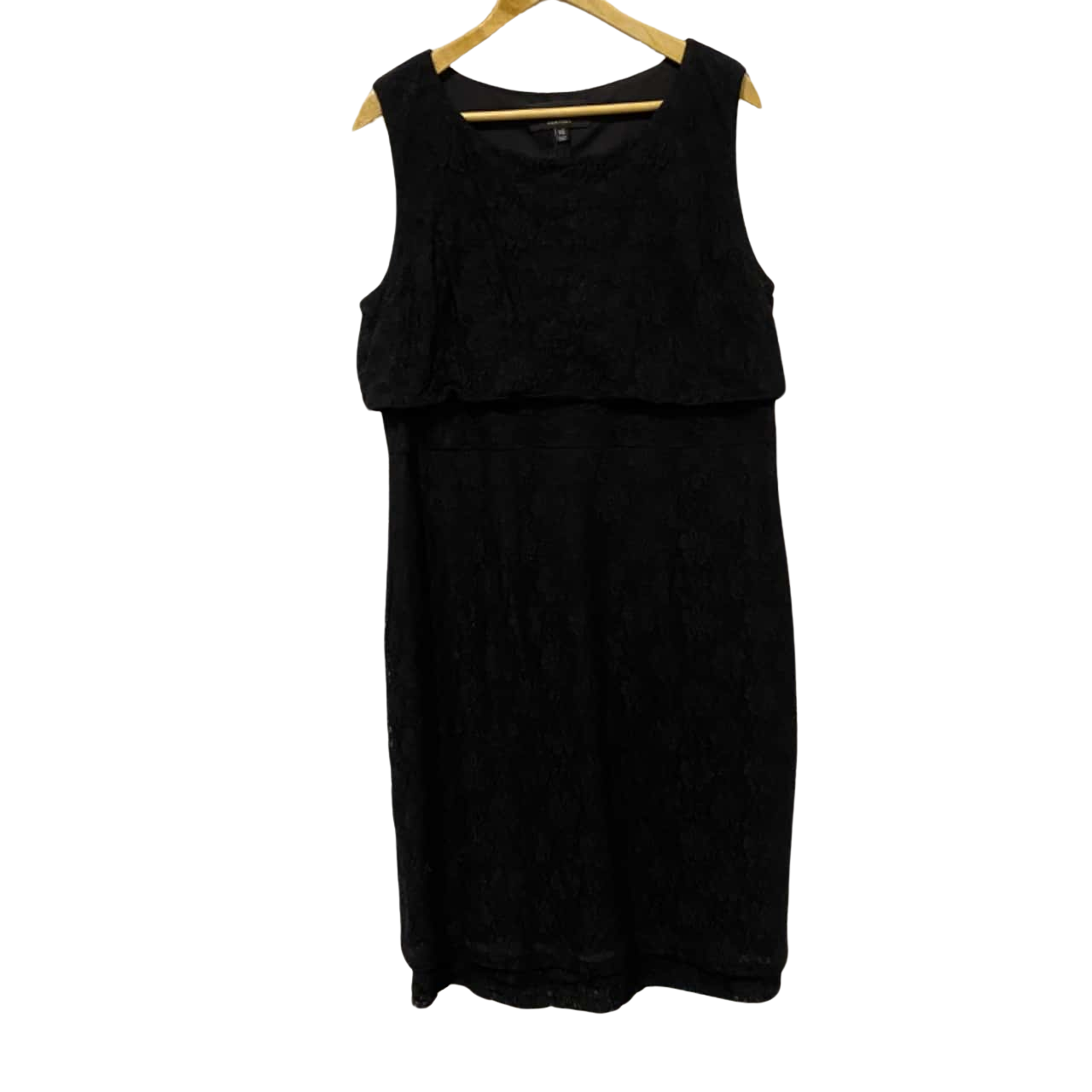 Womens Black Label Contony Size 16 Midi Dress Black / Floral (s)