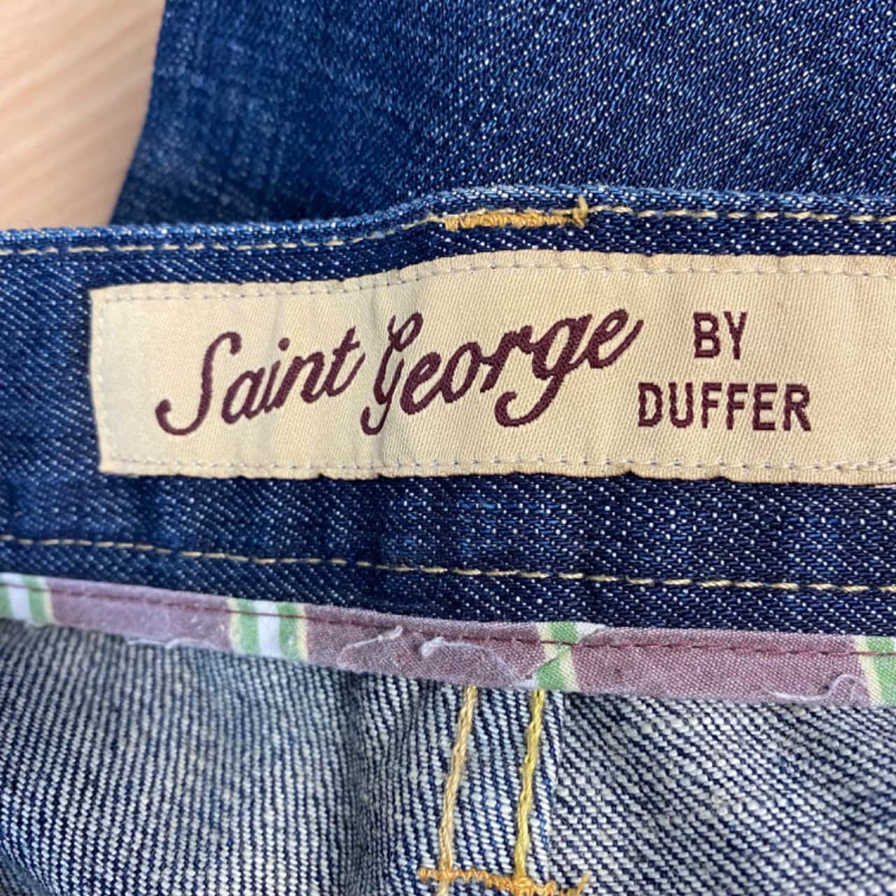 St George By Duffer Mens Size 36 Bootcut Blue