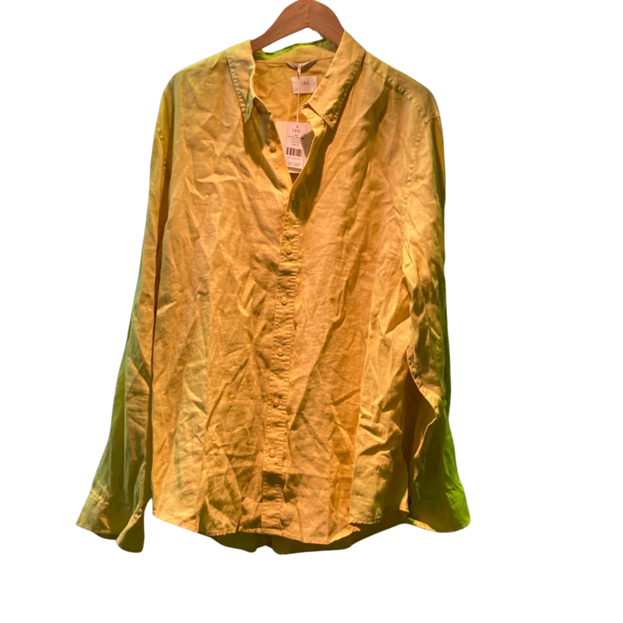 Jag Mens Size XL Long Sleeve Yellow