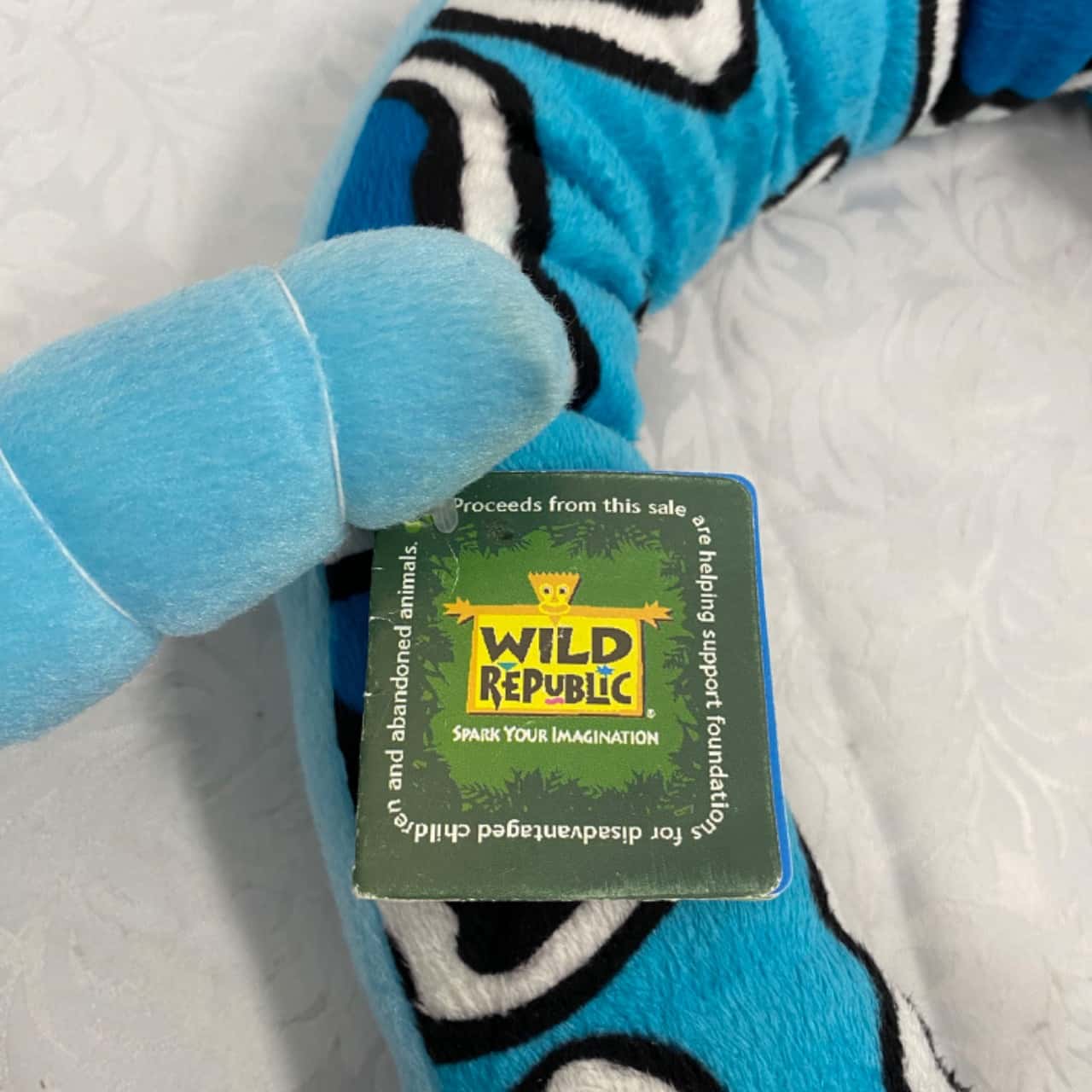 New York City Central Park Zoo Blue Snake Toy BNWT