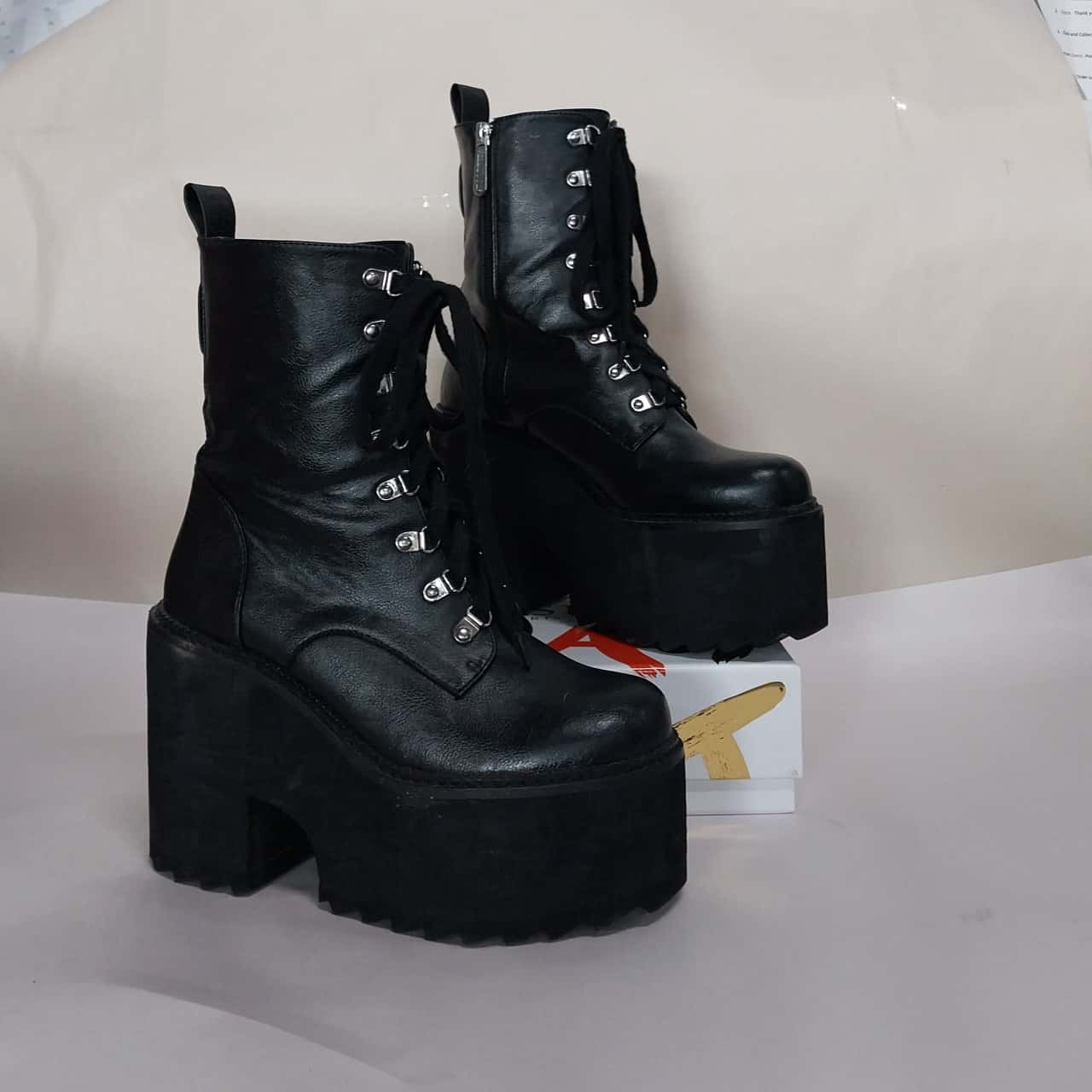 Killstar- Womens platform boots, Size 8US - 6UK, Black (s)