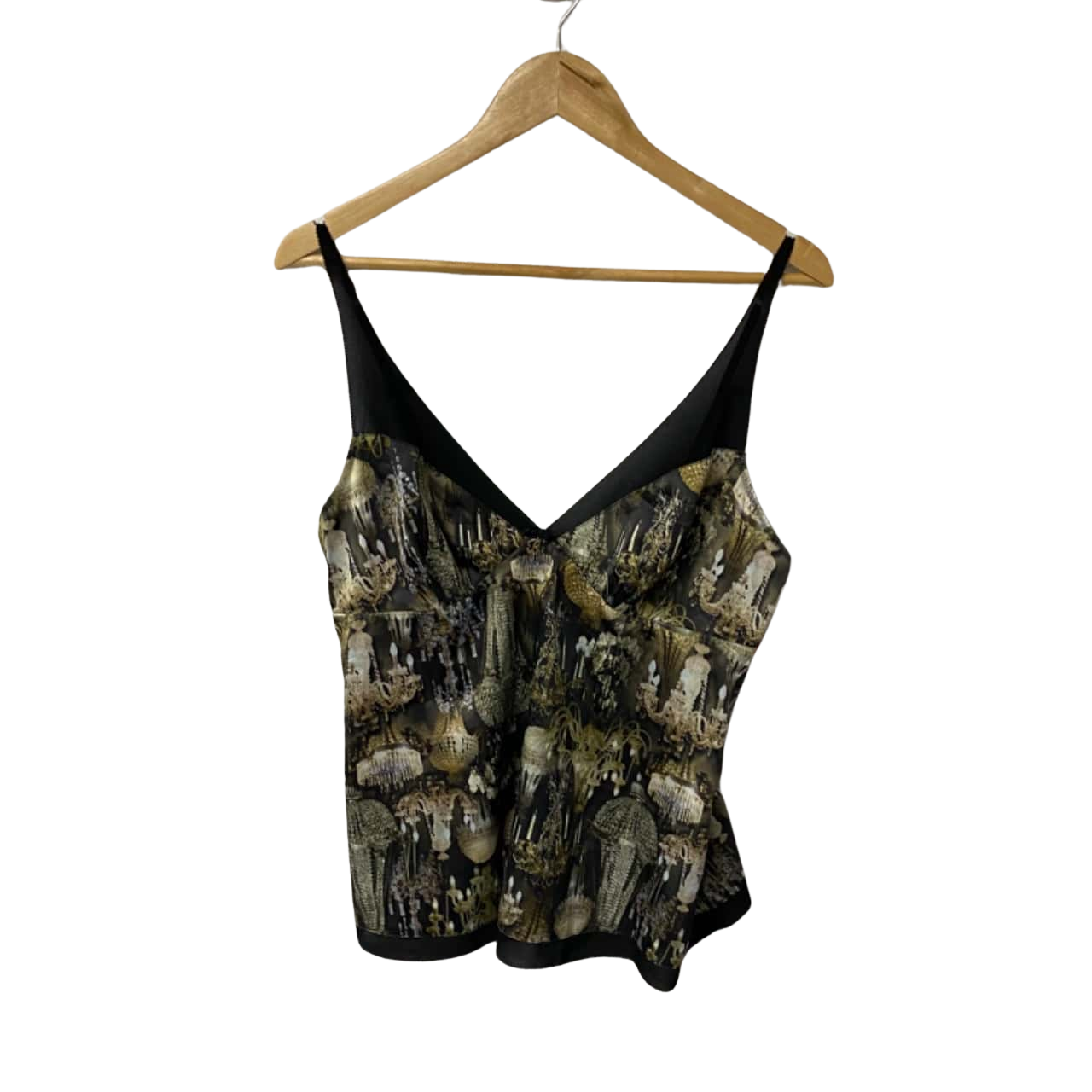 Ted Baker Womens Size 14 Black / Pattern Tank