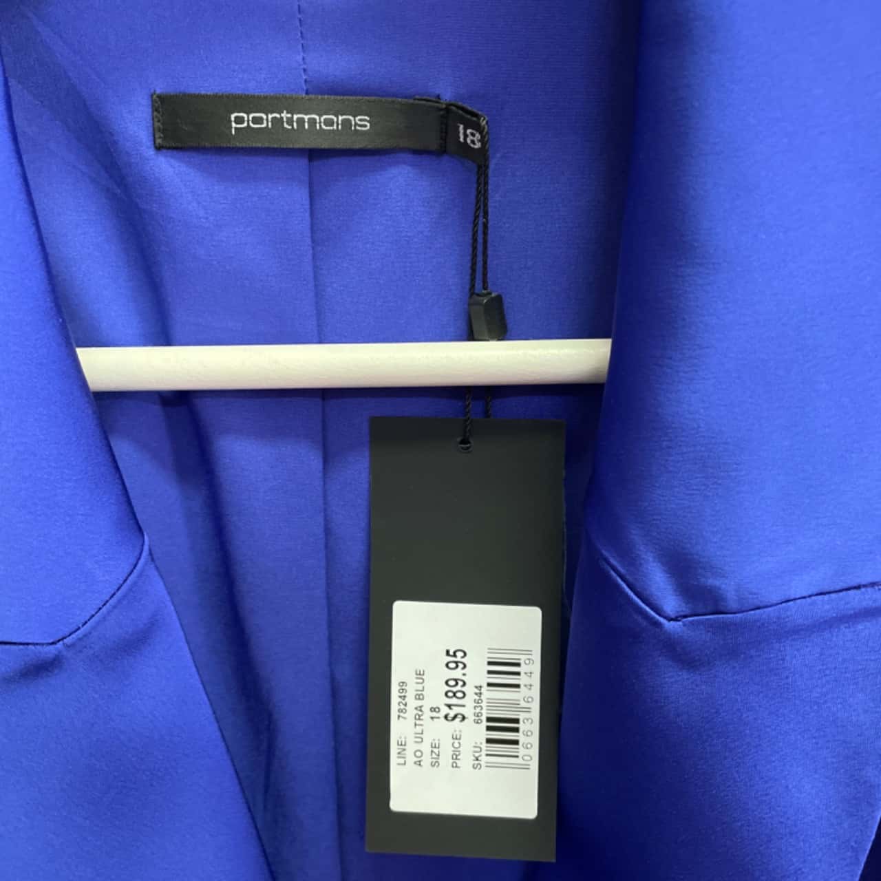 Portmans Womens Size 18 Trench Coat Blue