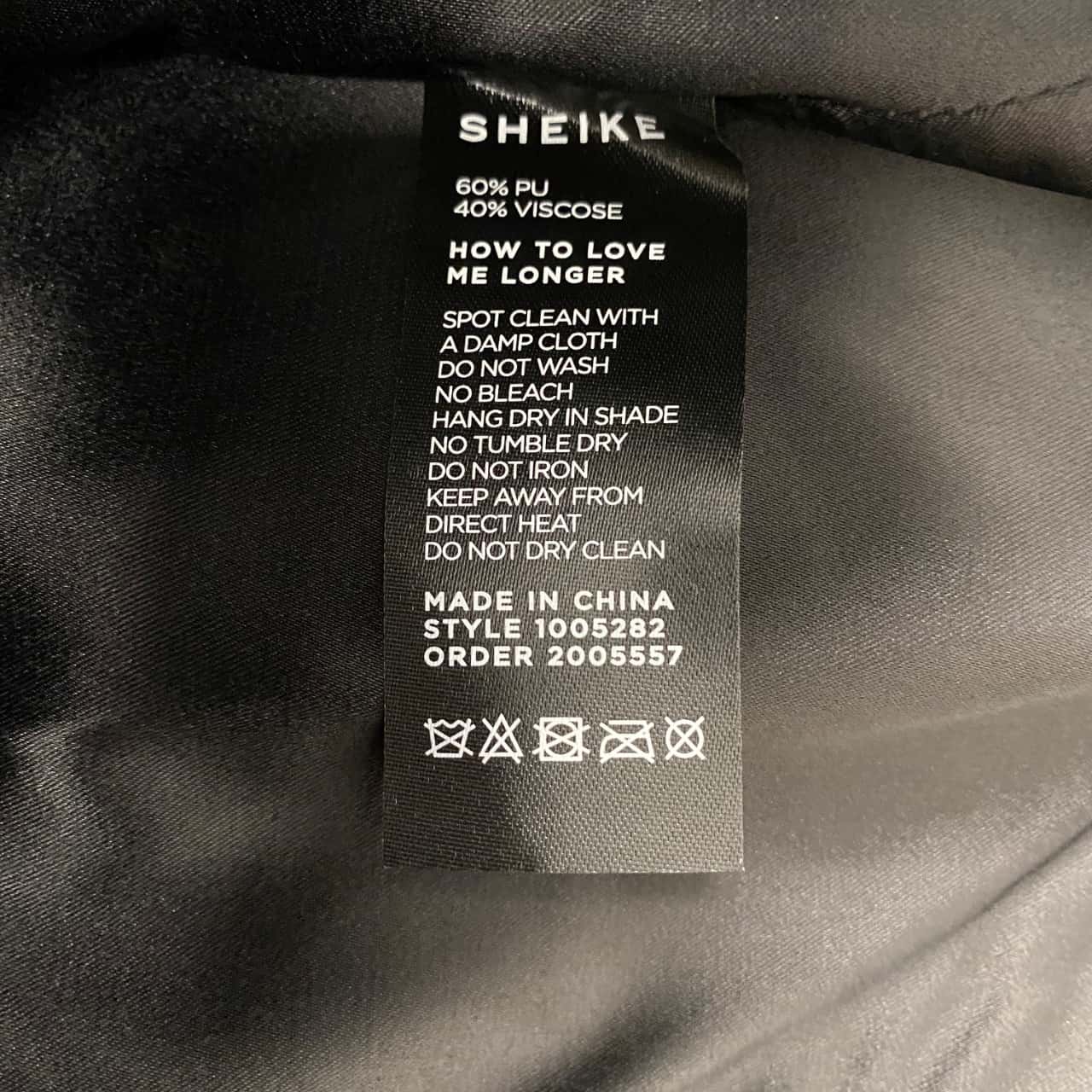 Sheike Women's Faux Leather Skirt Size 16 Black RRP$120