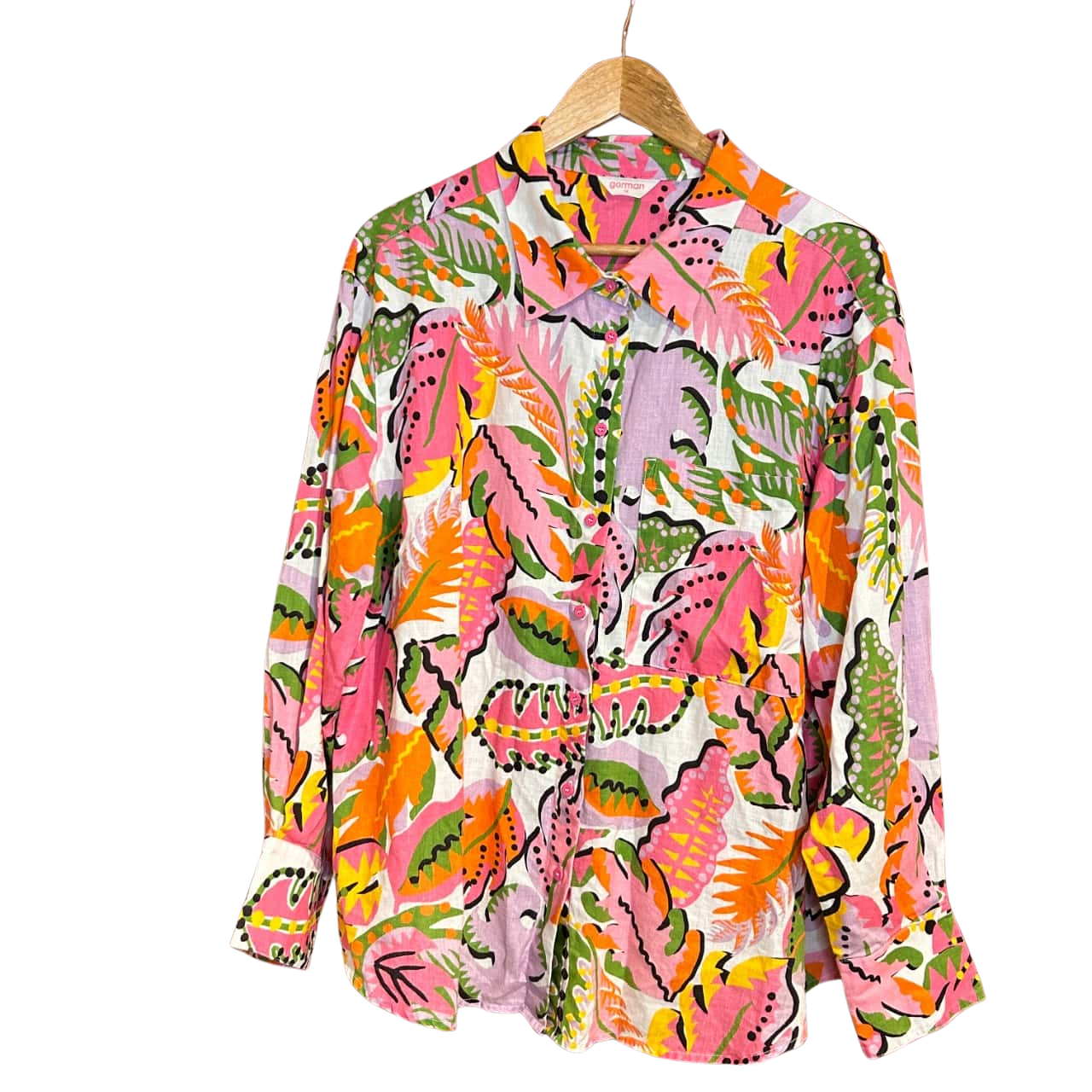 Gorman 100% Linen "Tropical Leaves" Size 14 Button Up (s) - Used As New ...