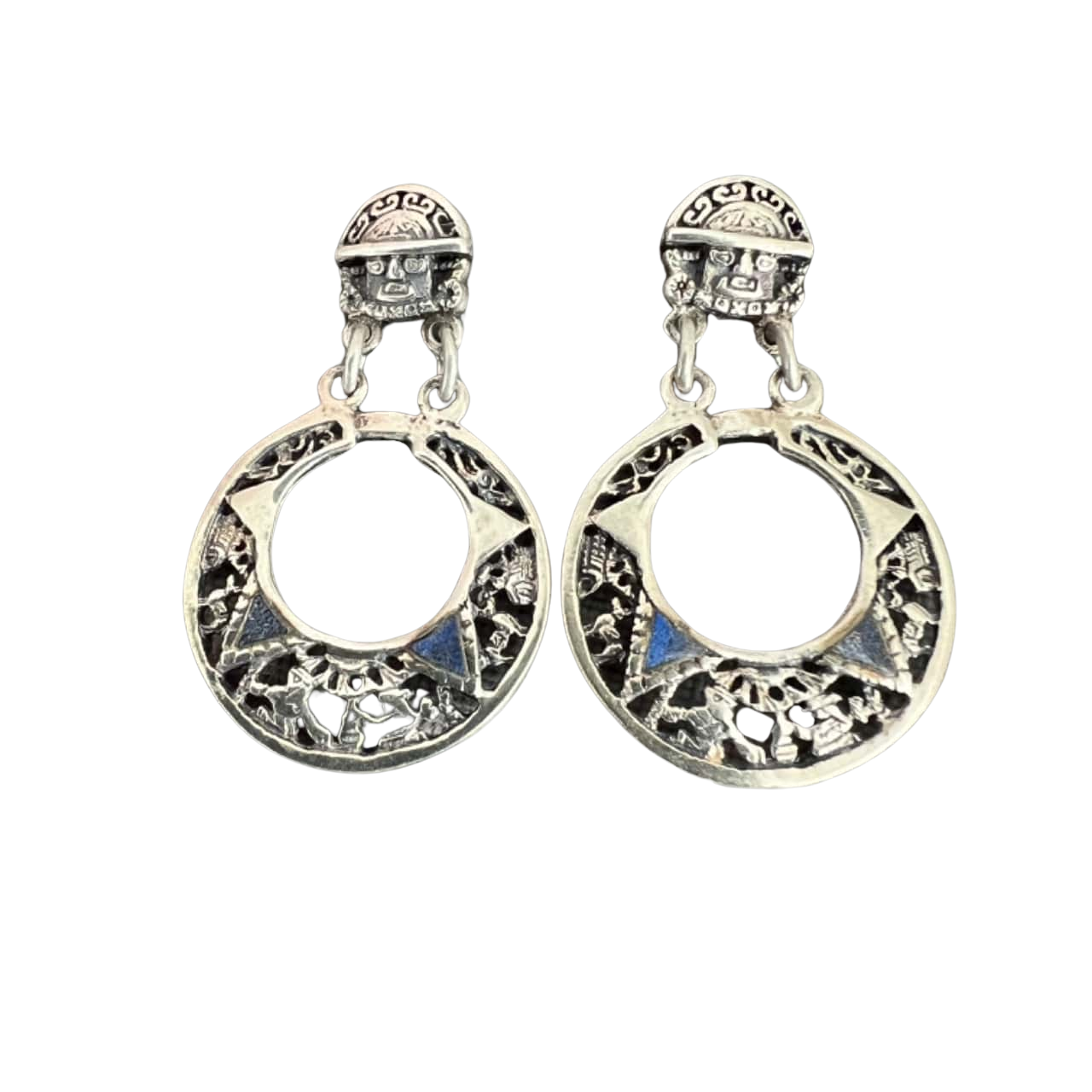 VINTAGE PLATINUM EARRINGS - Stamped 950