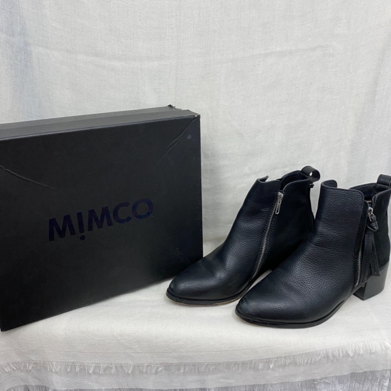 Mimco Ladies Black Realm Leather Boots Size 38(s) - Used As New ...