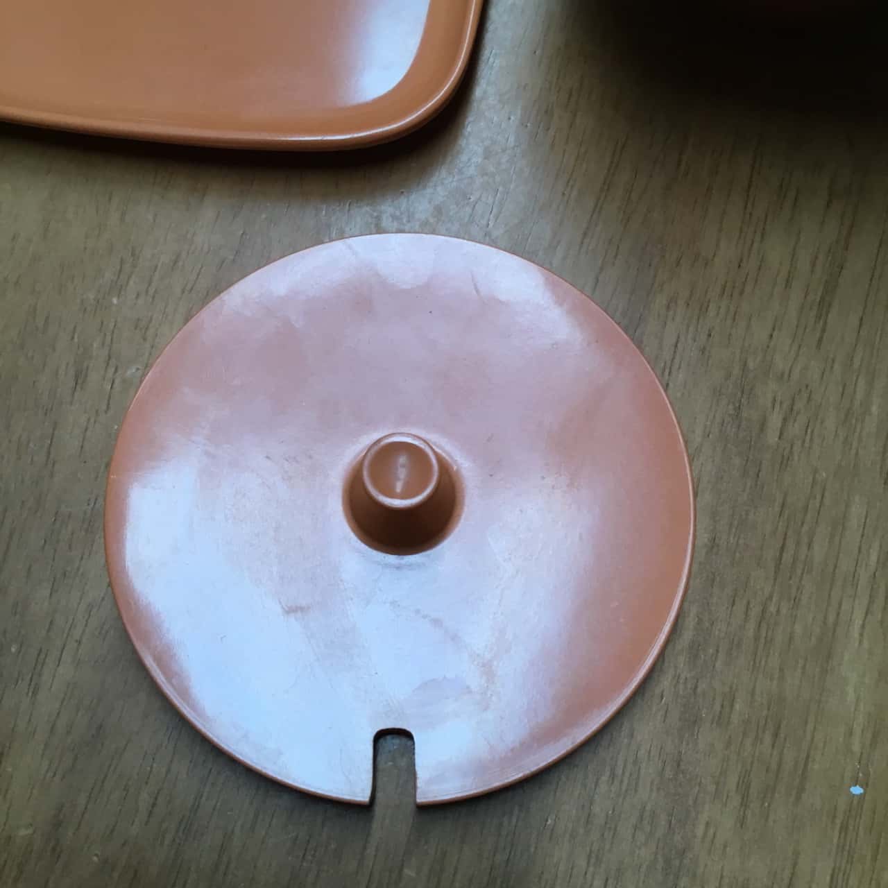 Vintage Nylex Bessemer Orange Sugar Bowl With Lid & Tray - Excellent ...