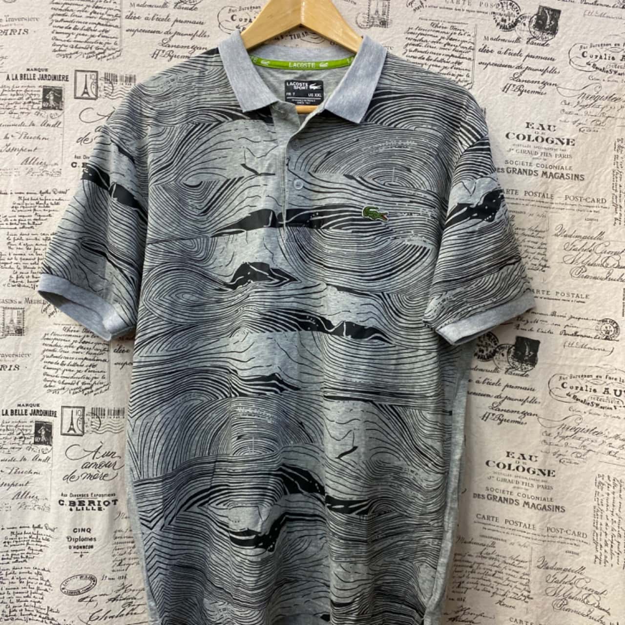 Lacoste Mens Size XXL Polos Grey / Pattern (s)