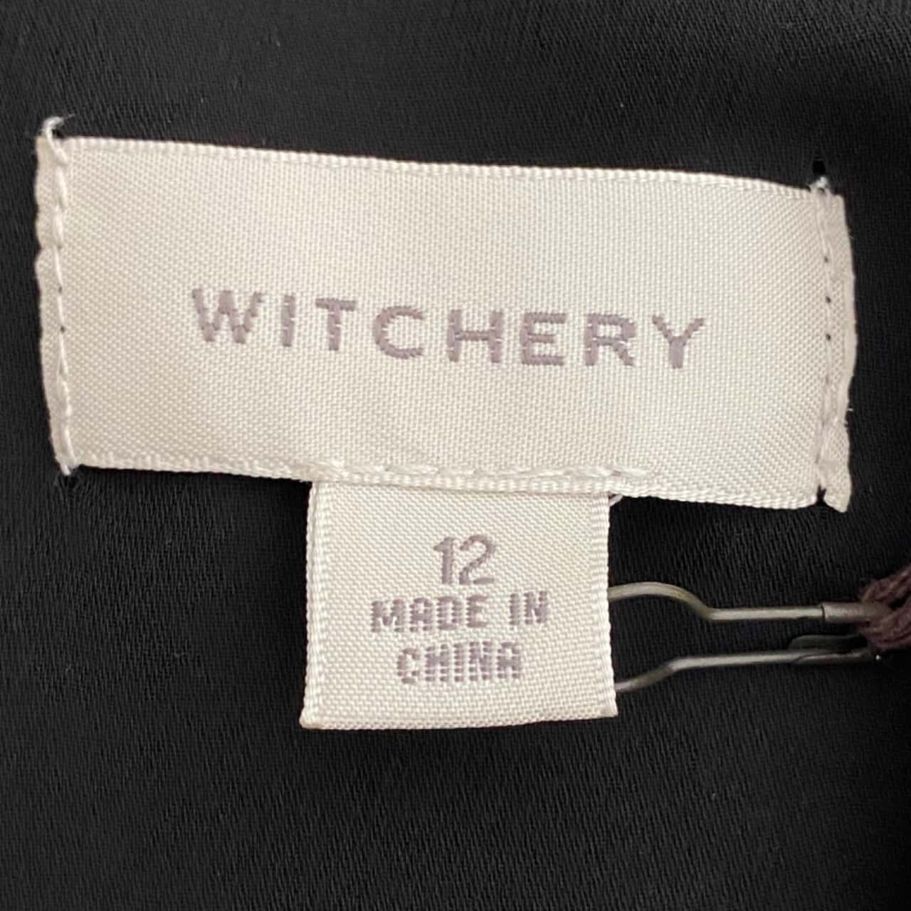Womens WITCHERY Black Drop Front Eyelet Dress Brand New(s)