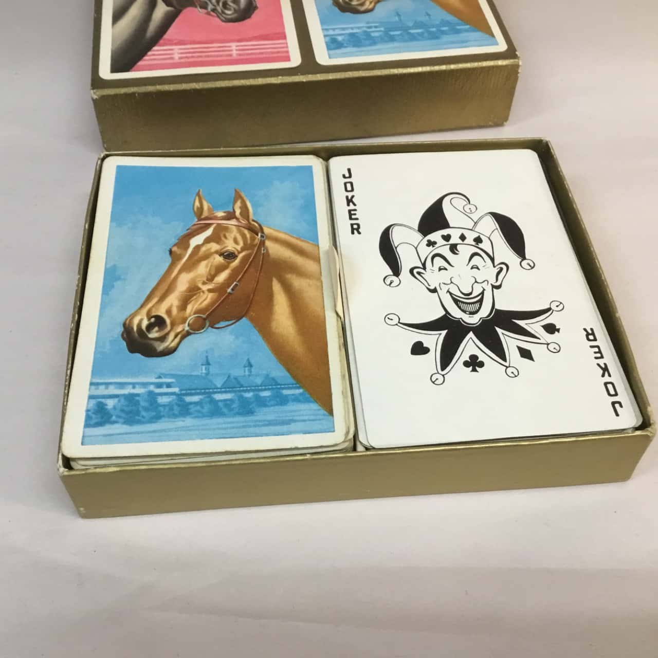 Vintage Plastic Coated Playing Cards