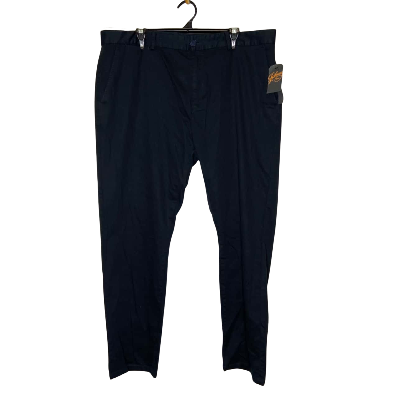 Johnny Bigg Mens Size 40 Drew Cropped Stretch Trouser Pants Navy Blue ...