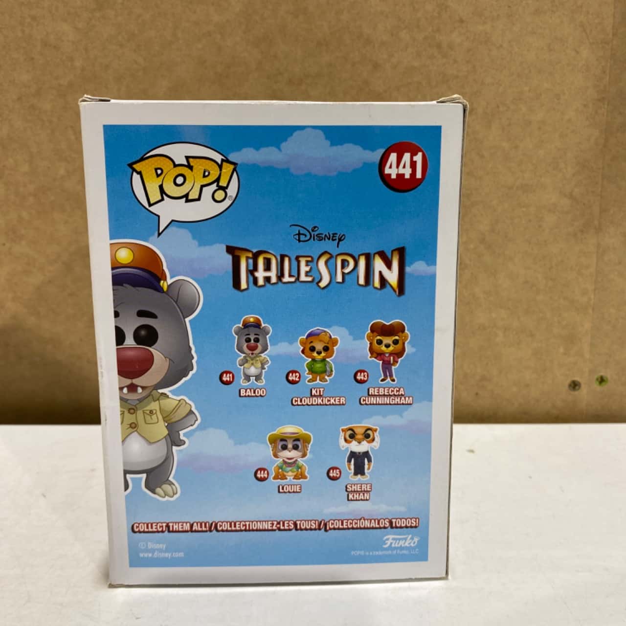 Pop Talespin Baloo Flocked S