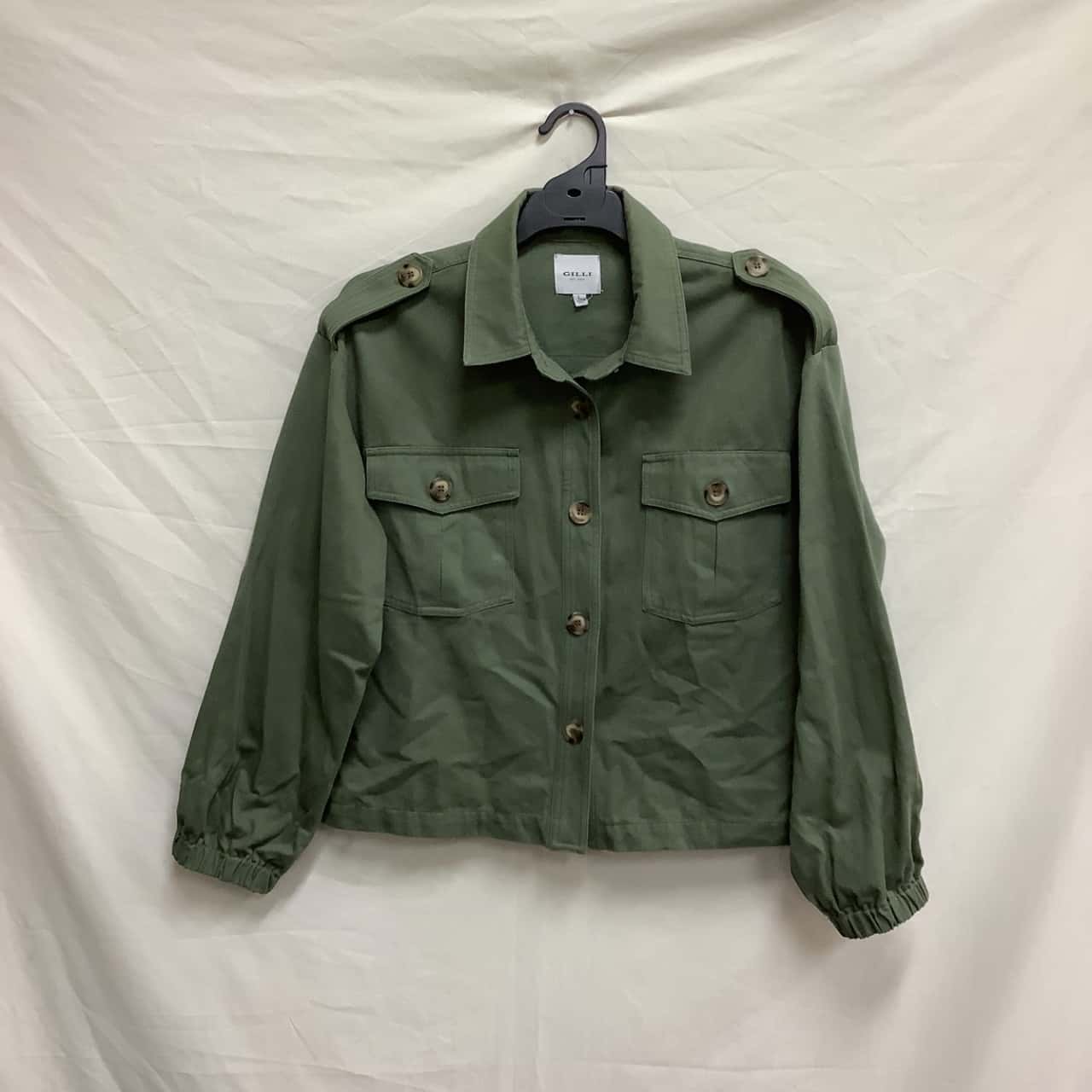 Gilli Womens Size L green Denim jacket (s)