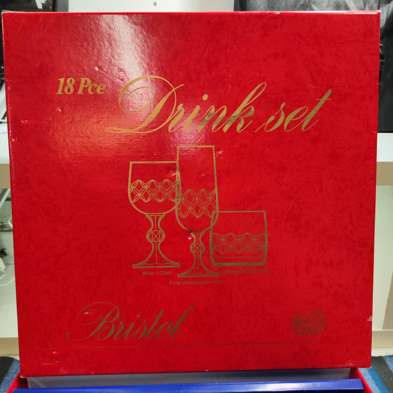 18x pcs Bristol Bohemia Crustal Drink Set (s)