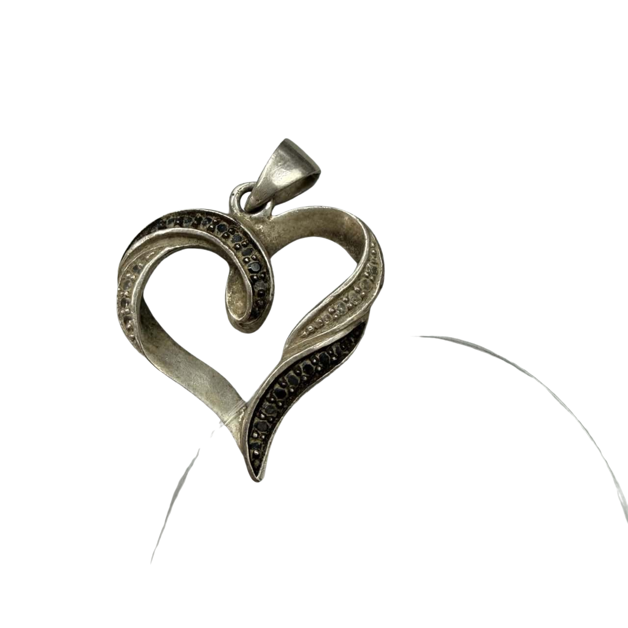 Sterling Silver Marcasite Heart Pendant (s)
