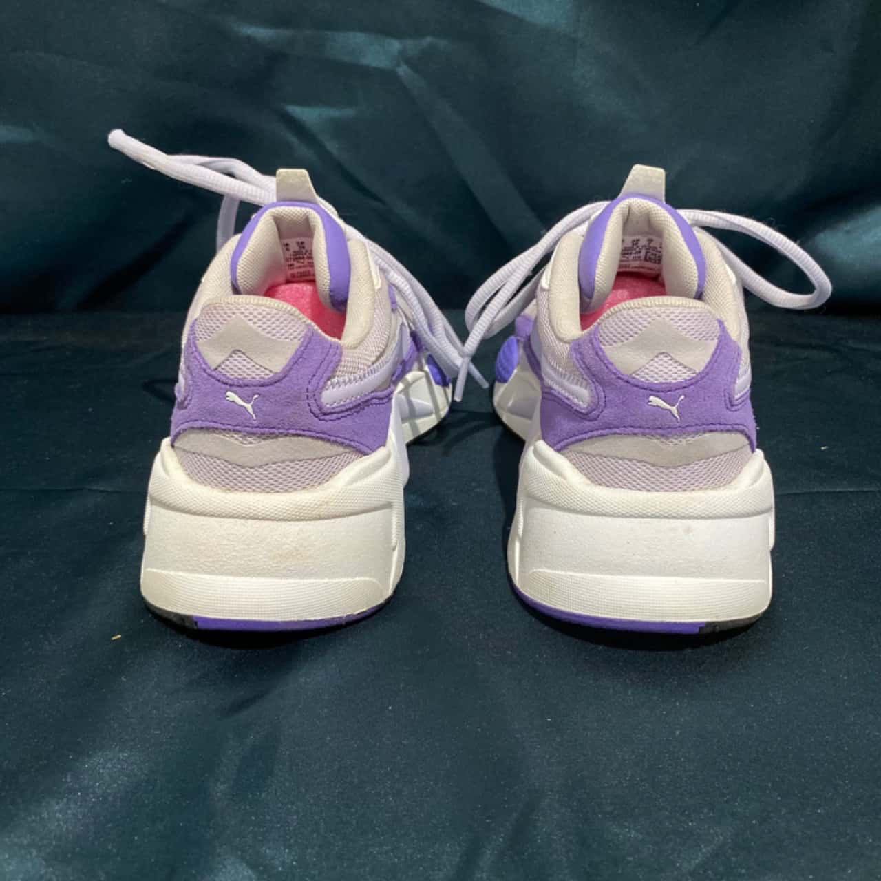 Womens PUMA White and Purple Sneakers(s)