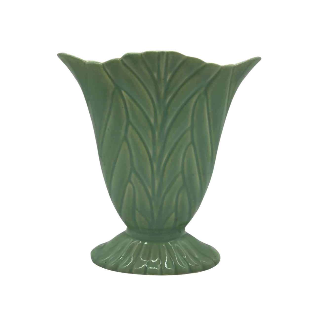 1971 CaseyWare Green Leaf Vase(s)