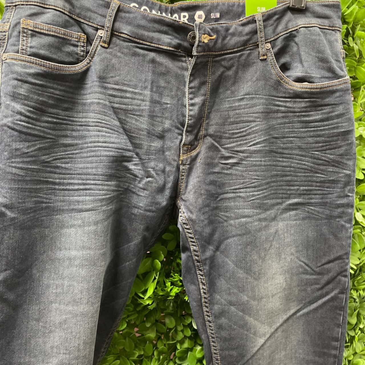 Connor Mens Size 40 Slim / Stretch Blue