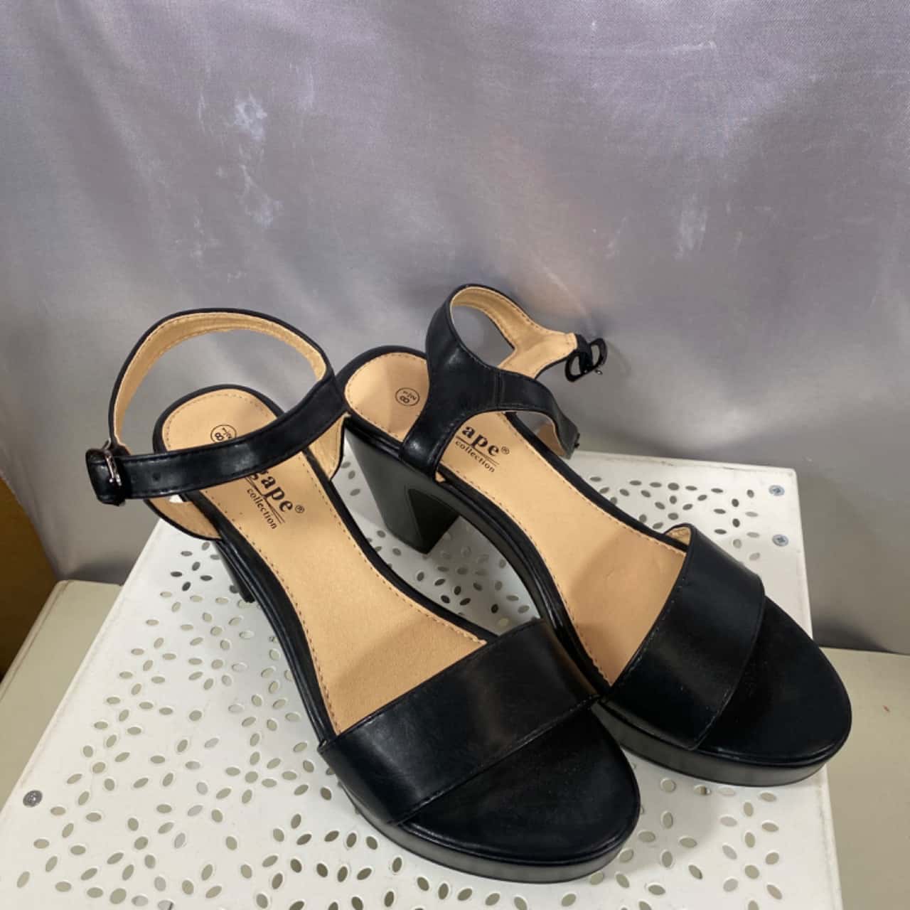 Agape Collection Black Heels Size 8.5(s)