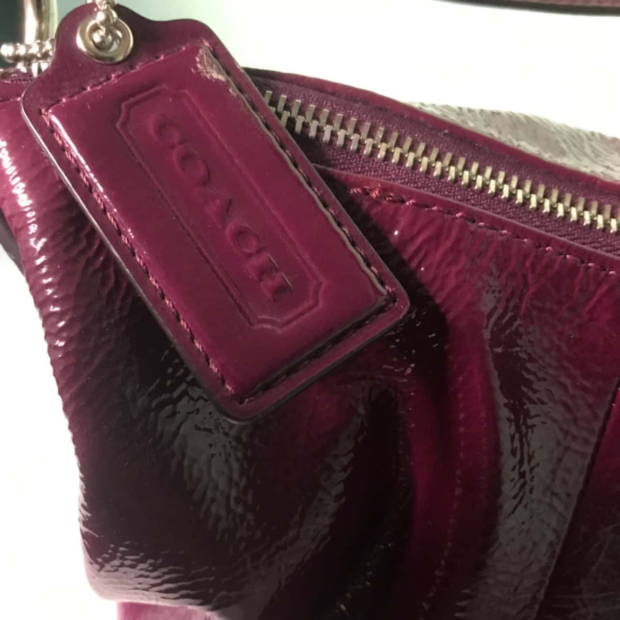 Coach Womens Handbag Purple approx 35 cm x 30 cmx 10 cm gusset(s)