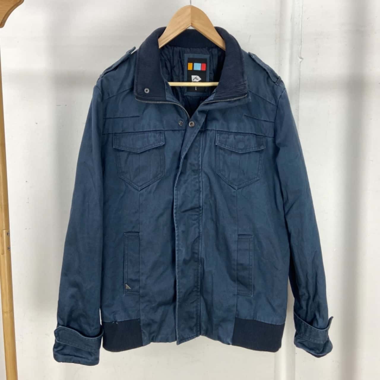 Rusty Jacket Size L Navy Blue (s)