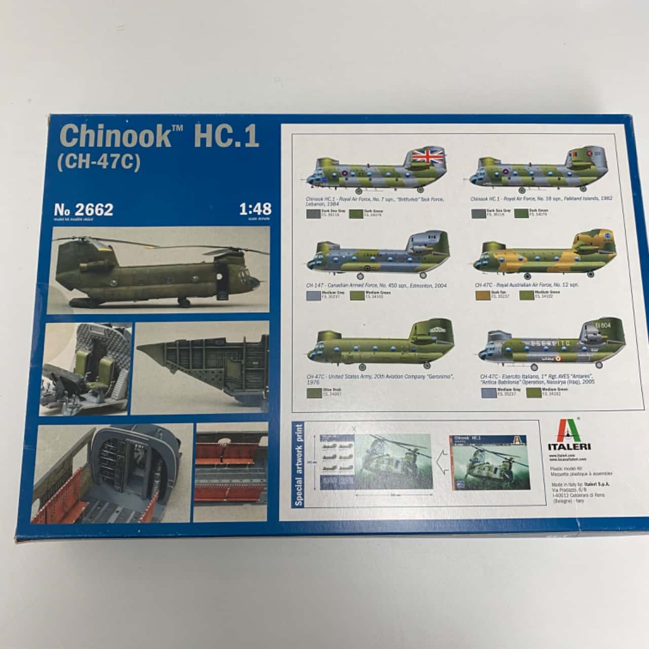 Chinook HC.1 CH-47C No 2662 Model Kit 1:48 Scale (s)