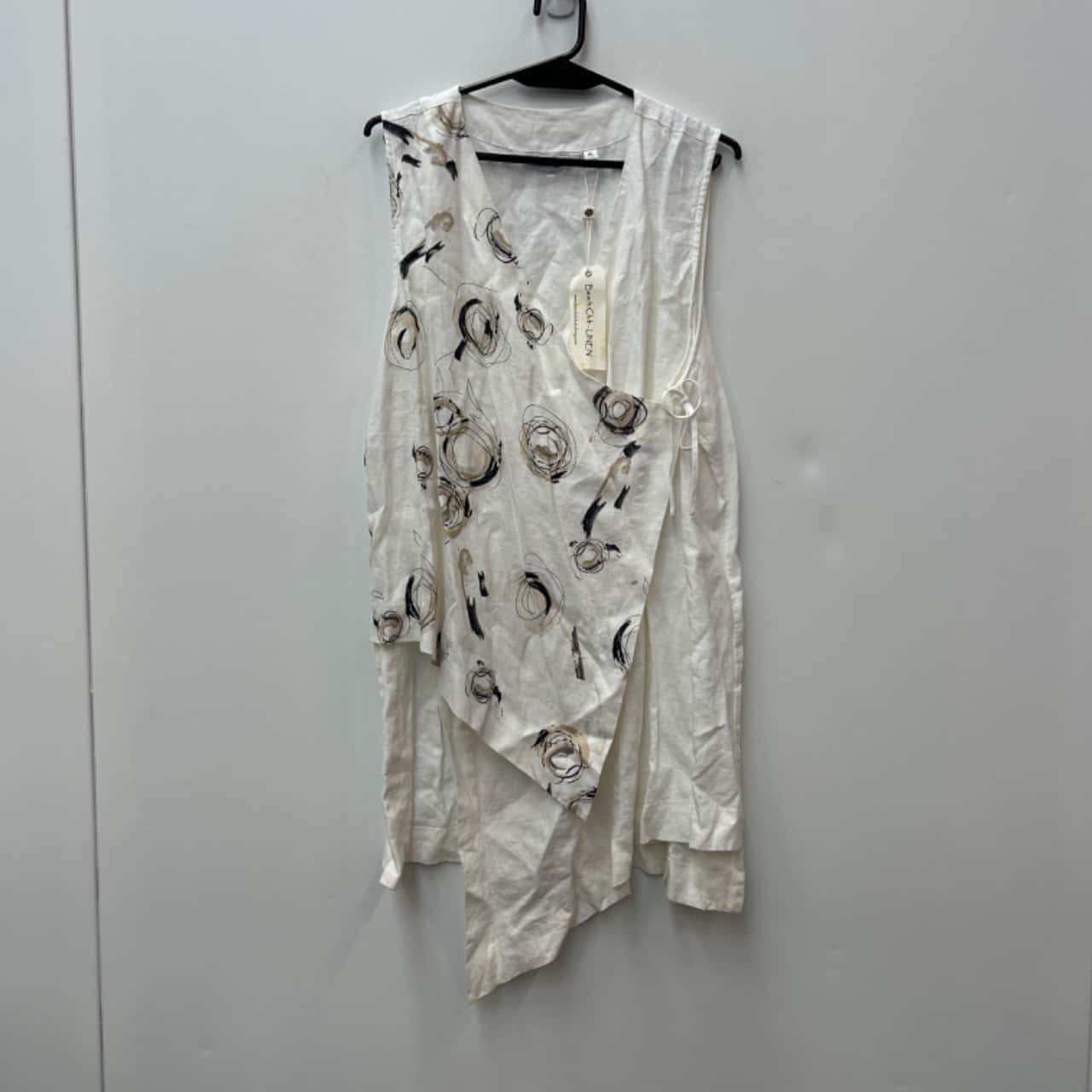 NEW - The Beach Club Linen cross over tunic top Size XL (s)