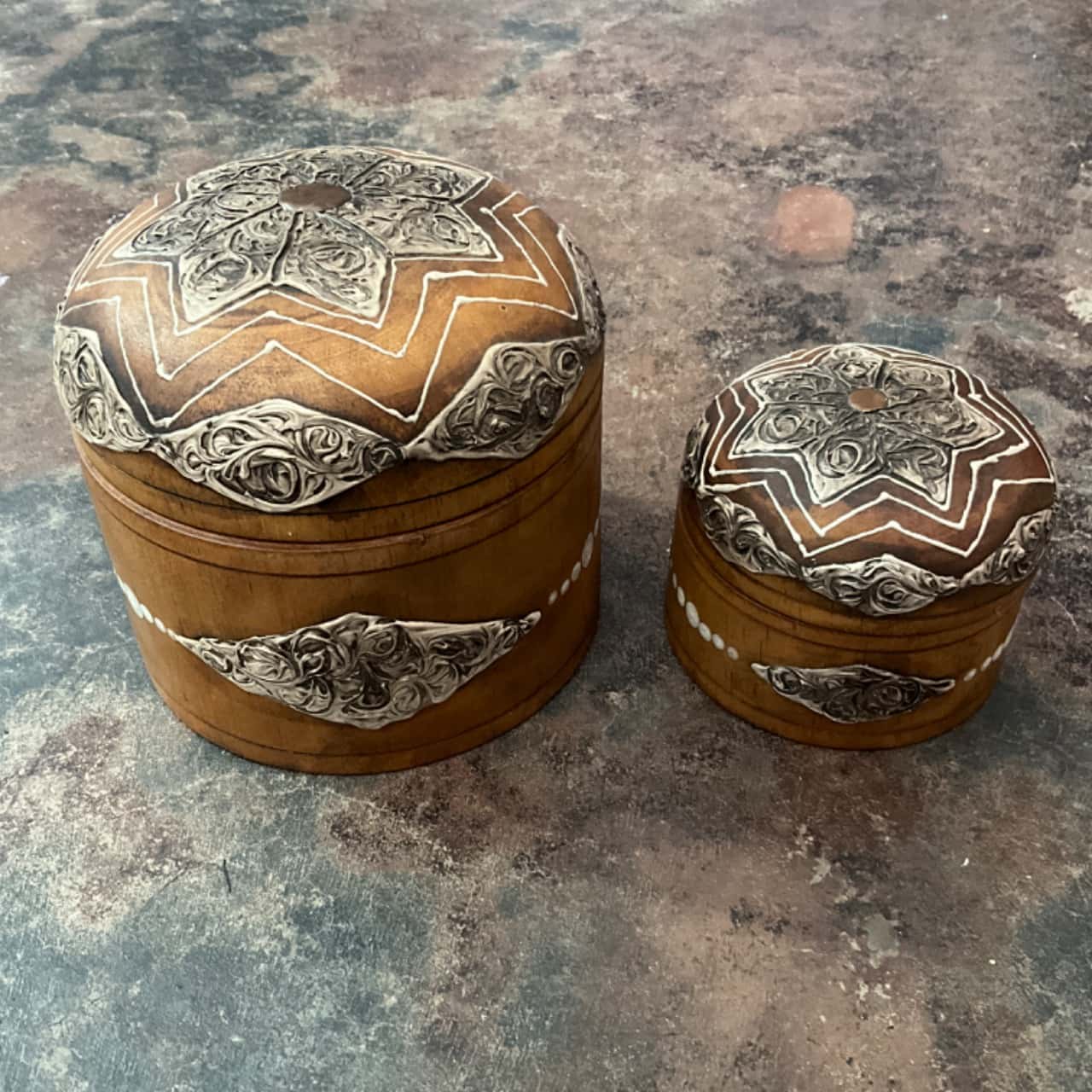 Wooden Nesting Trinket Box Set (s)