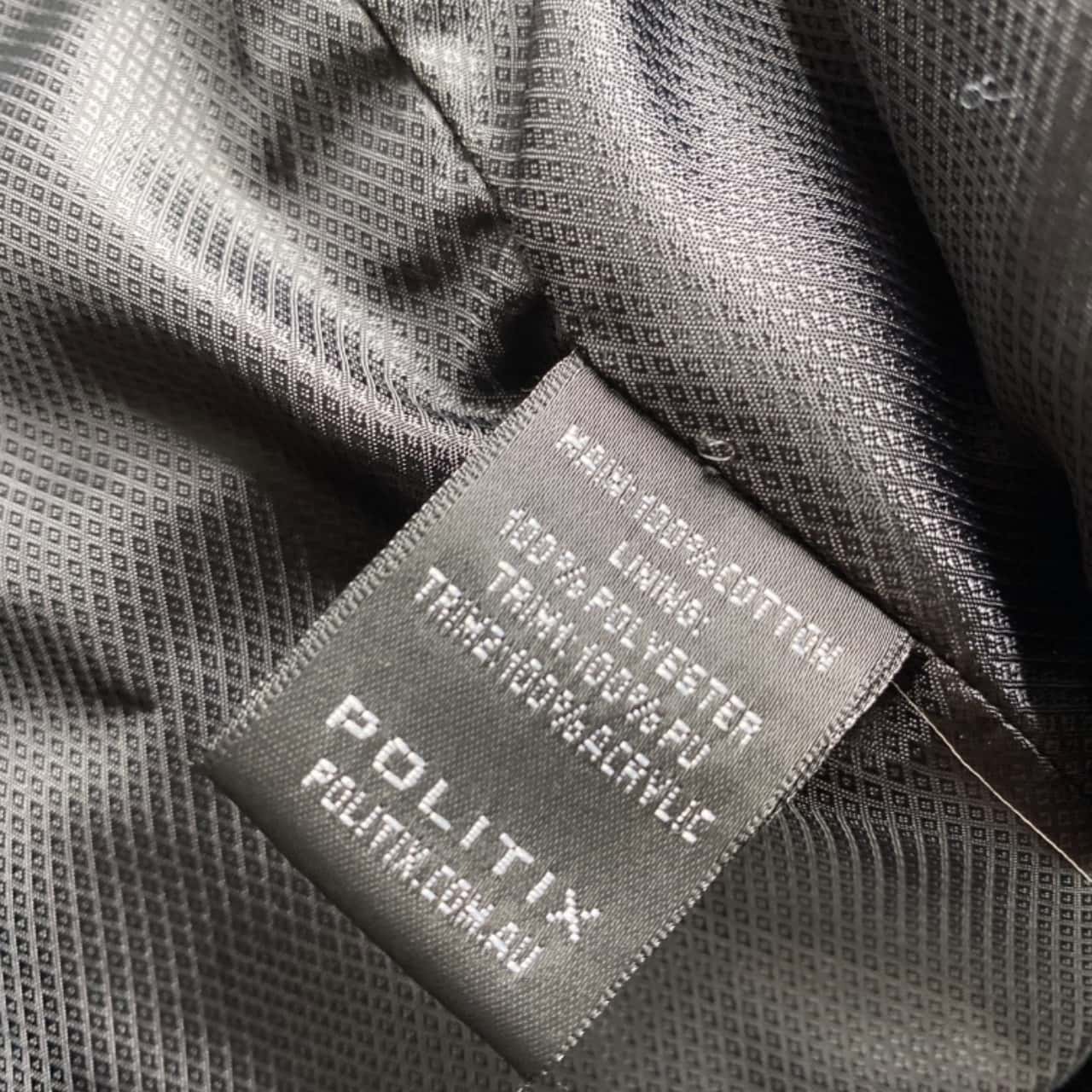 Politix Mens Size S Winter Jacket Black