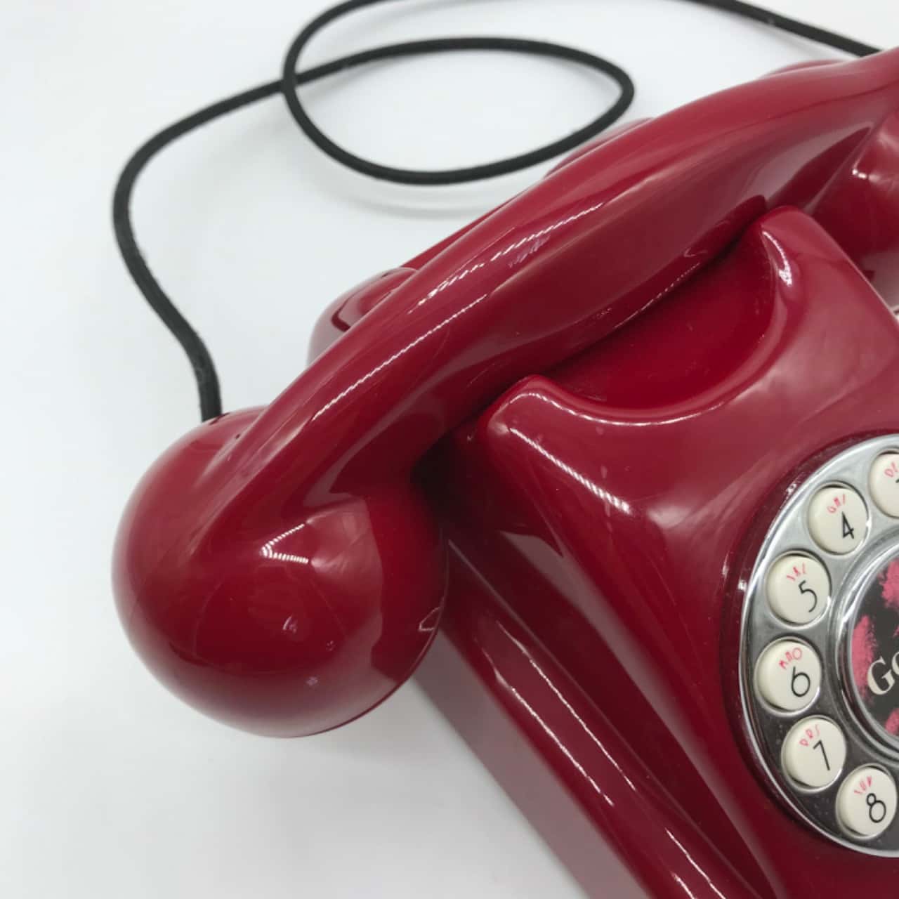 Vintage WWTTON Gotham Red Push Button Landline Telephone (s)