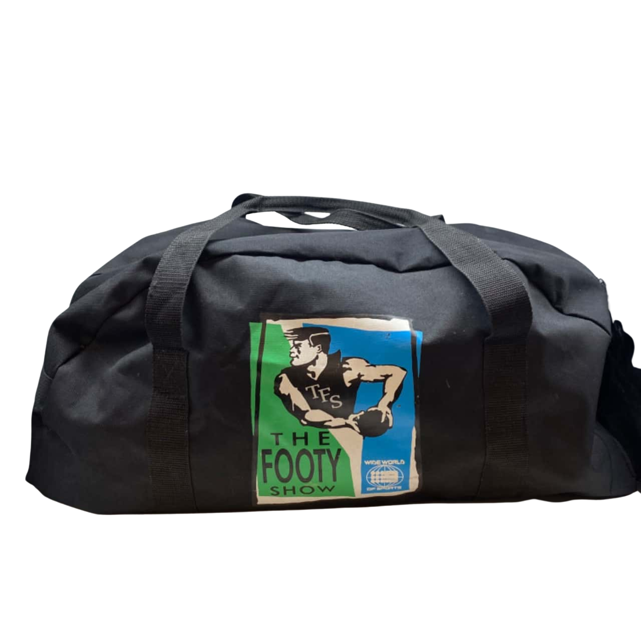 The Footy Show Channel 9 Mens Overnight/ Sports Tote Bag 58 cm x 27 cm (s)