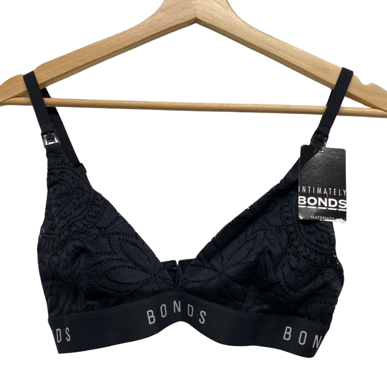 Intimately Bonds Maternity Triangle Crop Womens Size 10 Black(s)