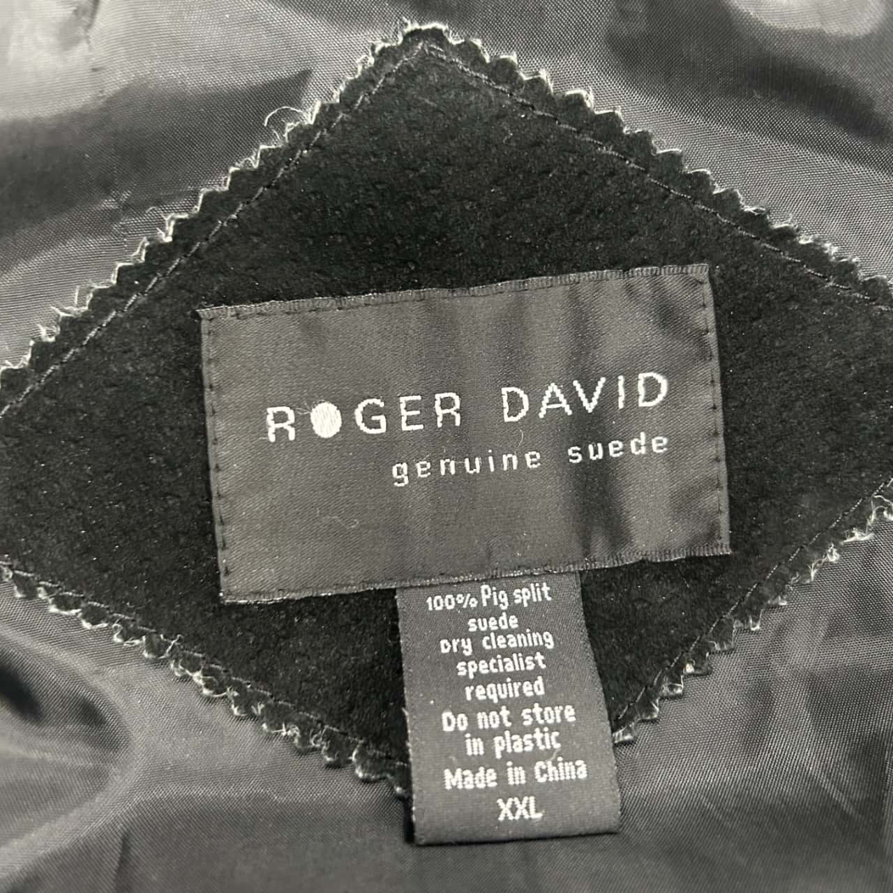 Roger David Genuine Suede Jacket Mens Size XXL Black (s) - Used Very ...