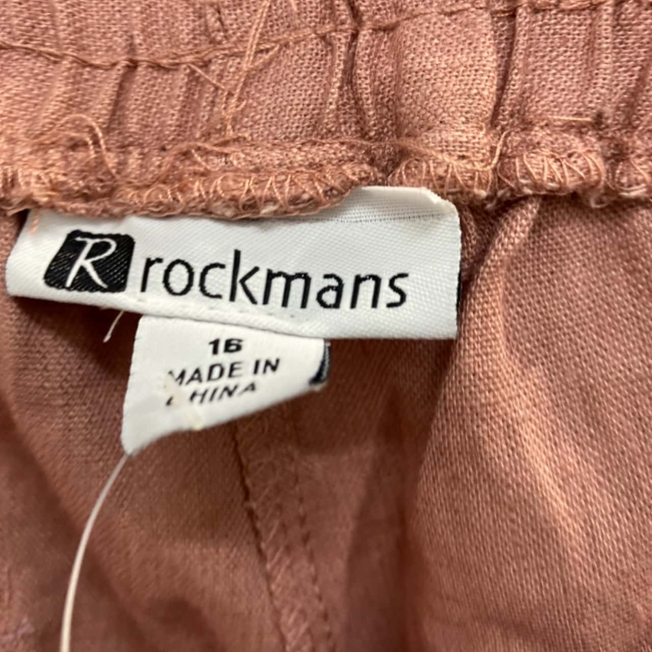 Rockmans Womens Size 16 Cropped Pink (s)