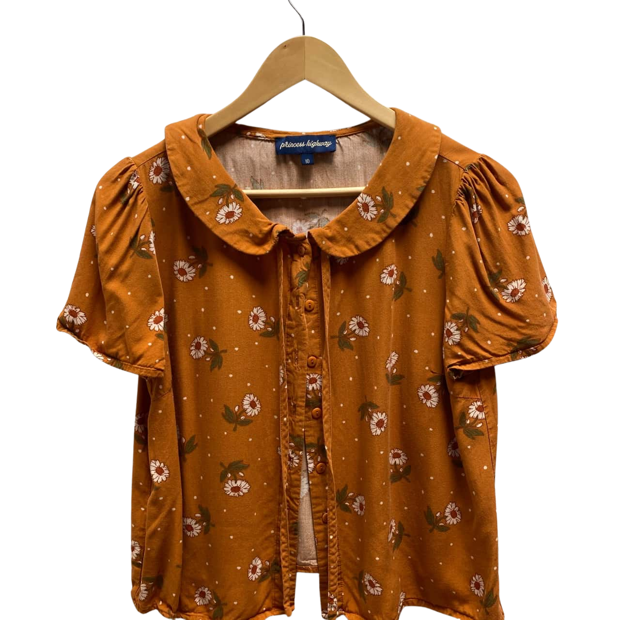 Princess Highway Womens Orange Floral Top