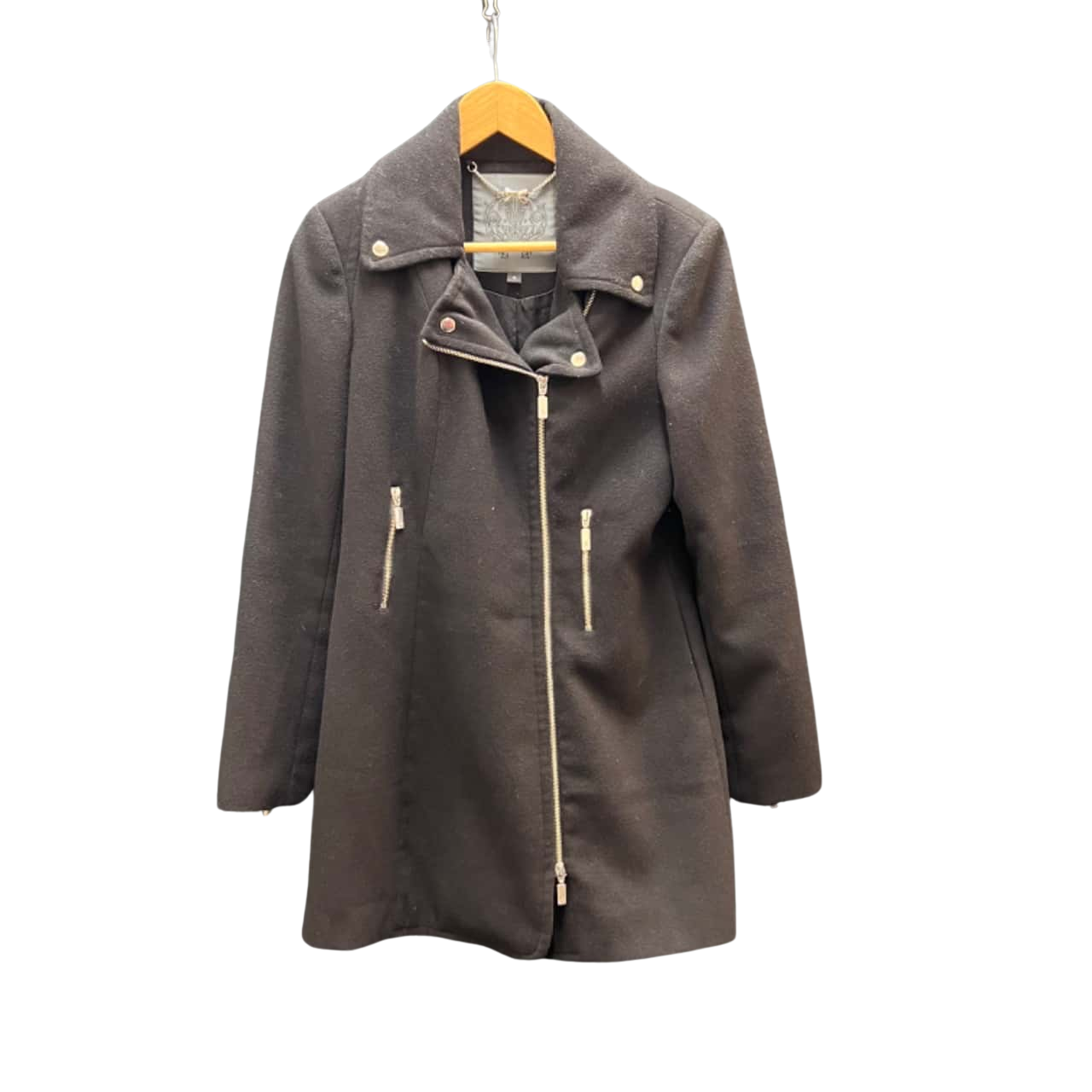 Forever New Coat - Size 12 - Winter - Black (s)
