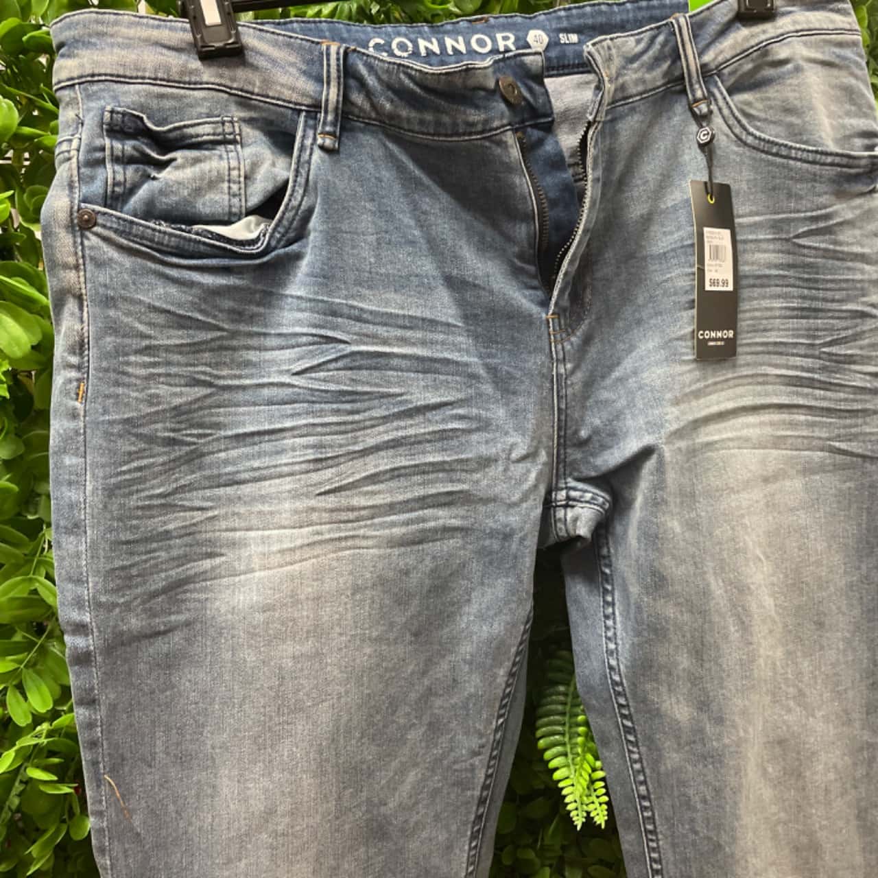 Connor Mens Size 40 Blue Slim