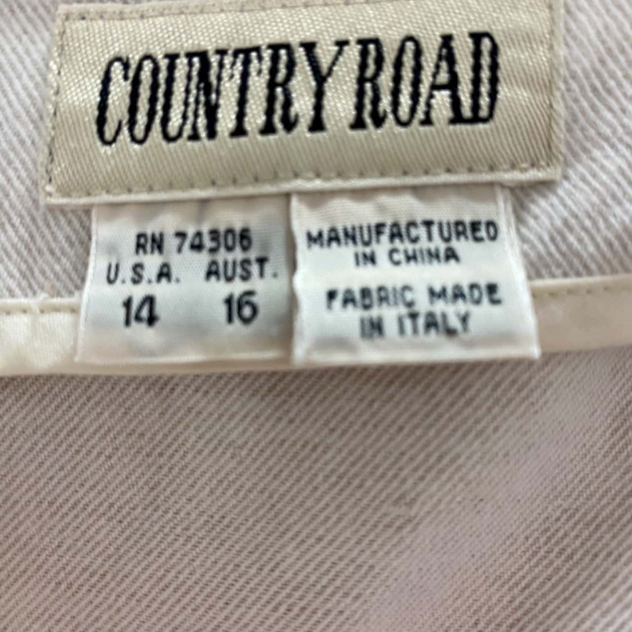 Country Road Womens Size 16 Knee Length Beige (s)