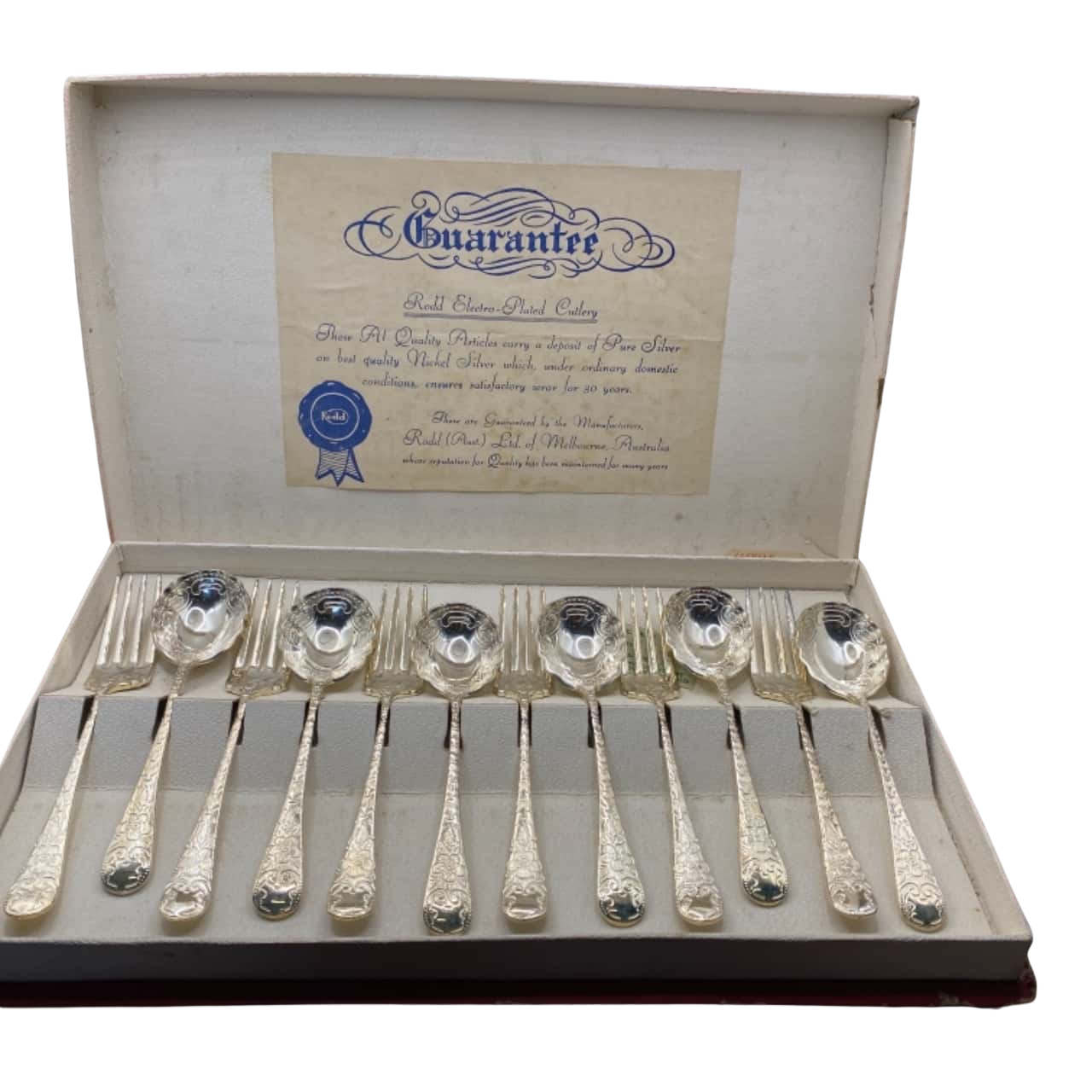 Rodd brand dessert forks & spoons set of x 6