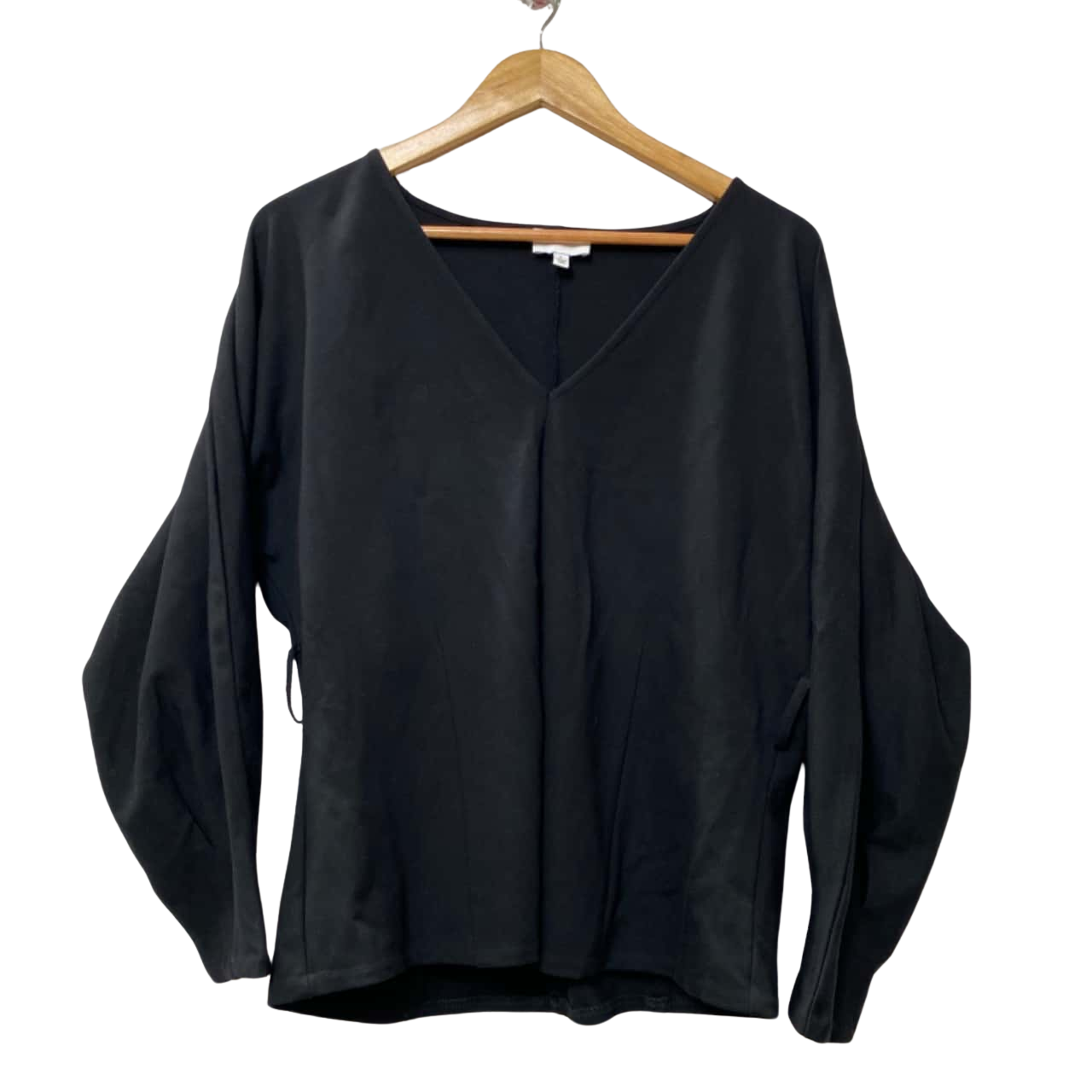 Women’s Witchery Size L Black Long Sleeve / Shirts & Blouses / V-Neck(s)