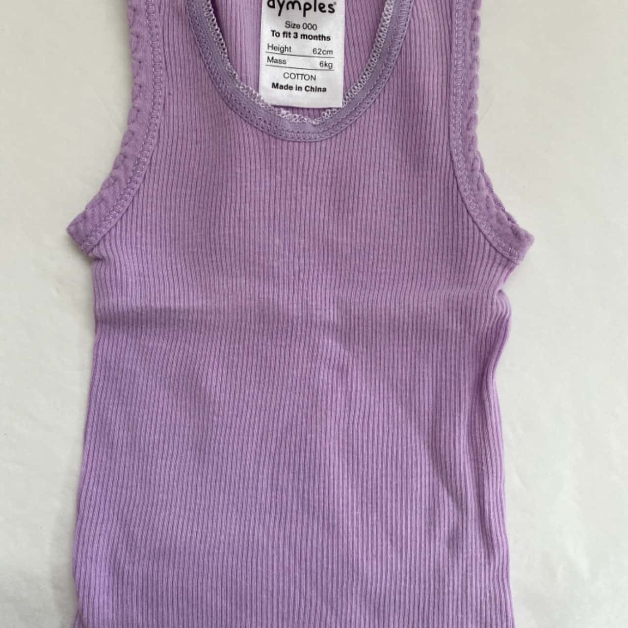 Pastel Cotton Baby Singlets, Size 000(s)